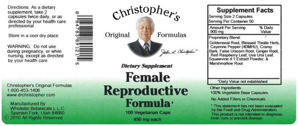 Female Reproductive Capsule – Vitalerbs